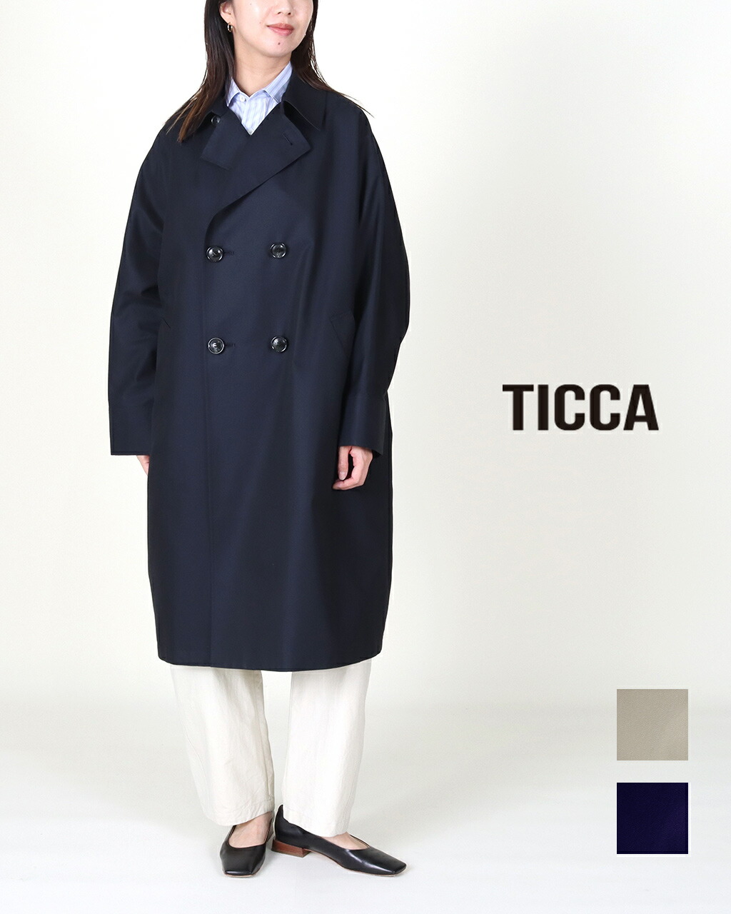 【楽天市場】TICCA コート ティッカ テントトレンチコート TBES-171 ライトコート ロングコート 春アウター 公式 正規品 25SS新作：CROCHET クロシェ