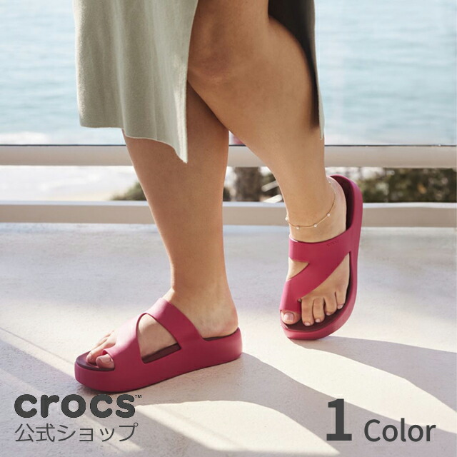 【楽天市場】【クロックス公式】ゲッタウェイ プラットフォーム トー ループ Getaway Platform Toe Loop / crocs ...