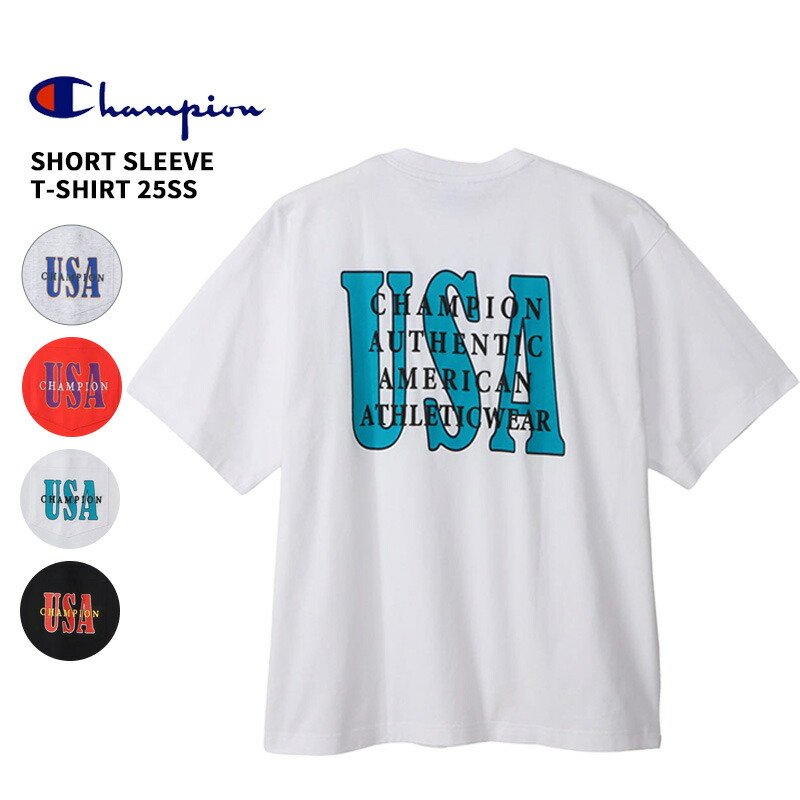【楽天市場】チャンピオン メンズ 半袖Tシャツ レディース Champion ショートスリーブTシャツ 25SS アクションスタイル チャンピオン M L XLトップス カットソー C3 ...