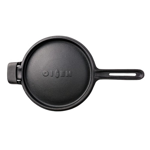 【楽天市場】(OIGEN)及源鋳造 ダッチオーブン天火 20cm片手（IH対応）：クロスキャンパー