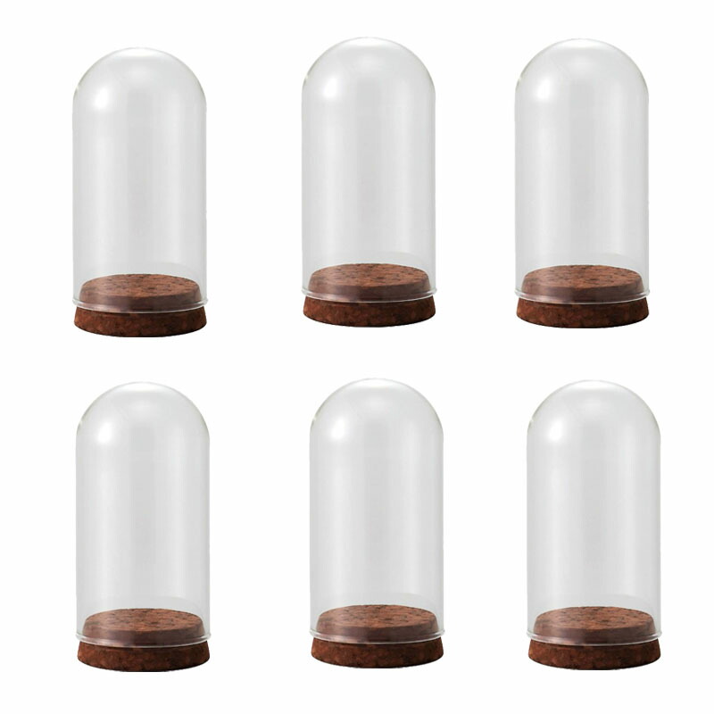 【楽天市場】花瓶 フラワーベース Glass Gift Glass Dome with Cork ガラスドーム ウィズ コルク brown （6個入り） [777-430-028] [p120 ...