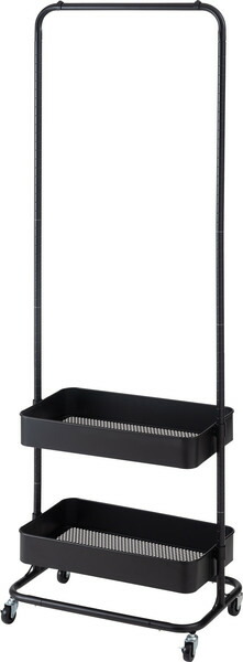 【楽天市場】ハンガーワゴン LFS-52BK ブラック コートハンガー ワゴン ハンガー コート掛け 衣類収納 収納家具 洋服掛け ポールハンガー スチール キャスター付き ストッパー付き 高 ...