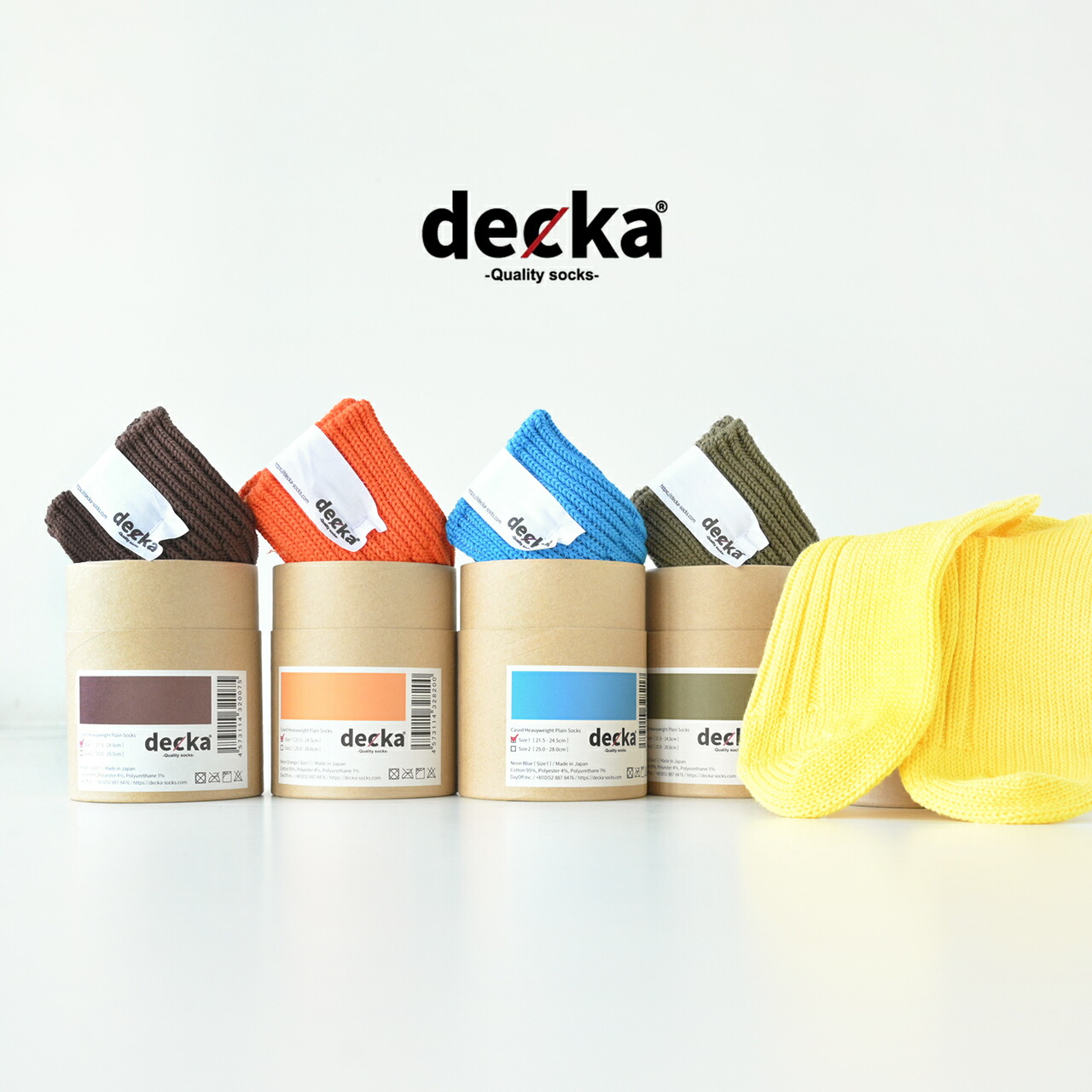 【楽天市場】デカクオリティソックス decka Quality socks【5周年記念カラーあり】ケース付き ヘビーウェイト プレーン ...