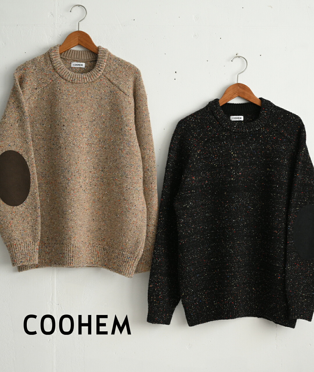 【楽天市場】コーヘン COOHEM カラー ネップ ニット プルオーバー セーター COLOR NEP KNIT P/O メンズ 2022秋冬 ...