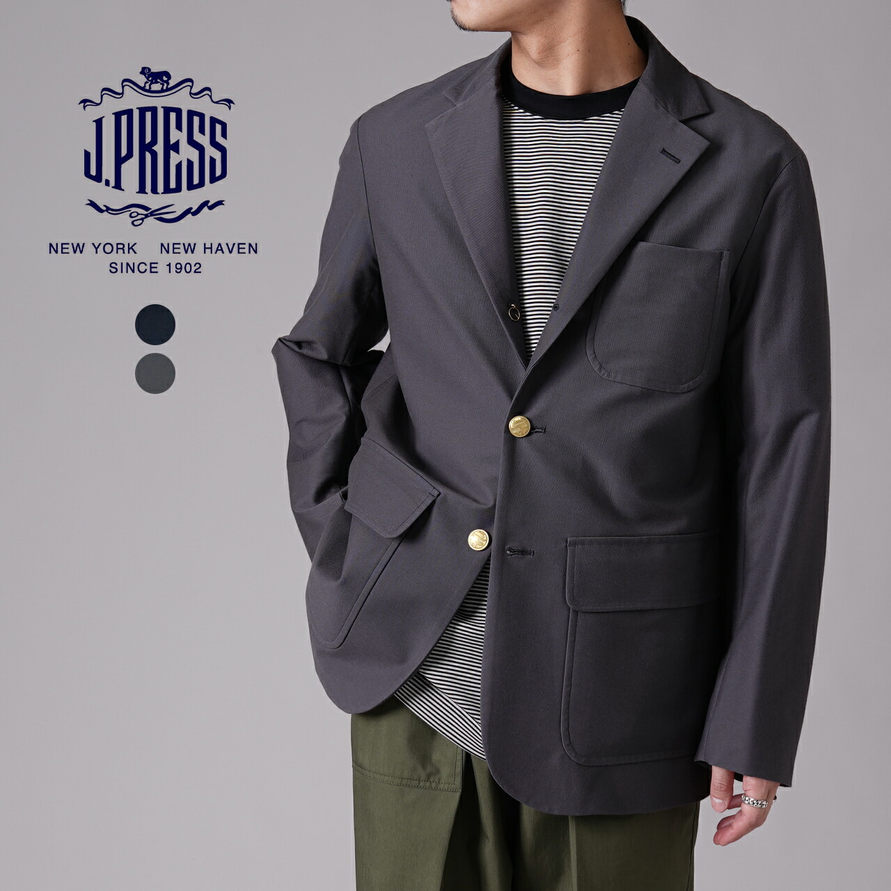 【楽天市場】Jプレス J.PRESS ニット 3ボタン バギー ブレザー KANEMASA × J.PRESS ORIGINALS KNIT 3B BAGGY BLAZER メンズ ...
