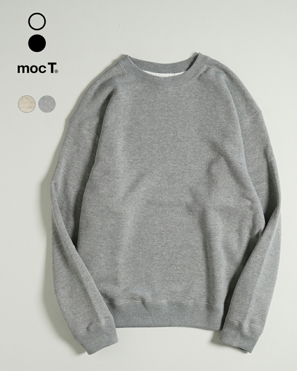 【楽天市場】モクティ mocT スウェット クルーネック プルオーバー メンズ HEAVY LOOPWHEEL CREW NECK P O ...
