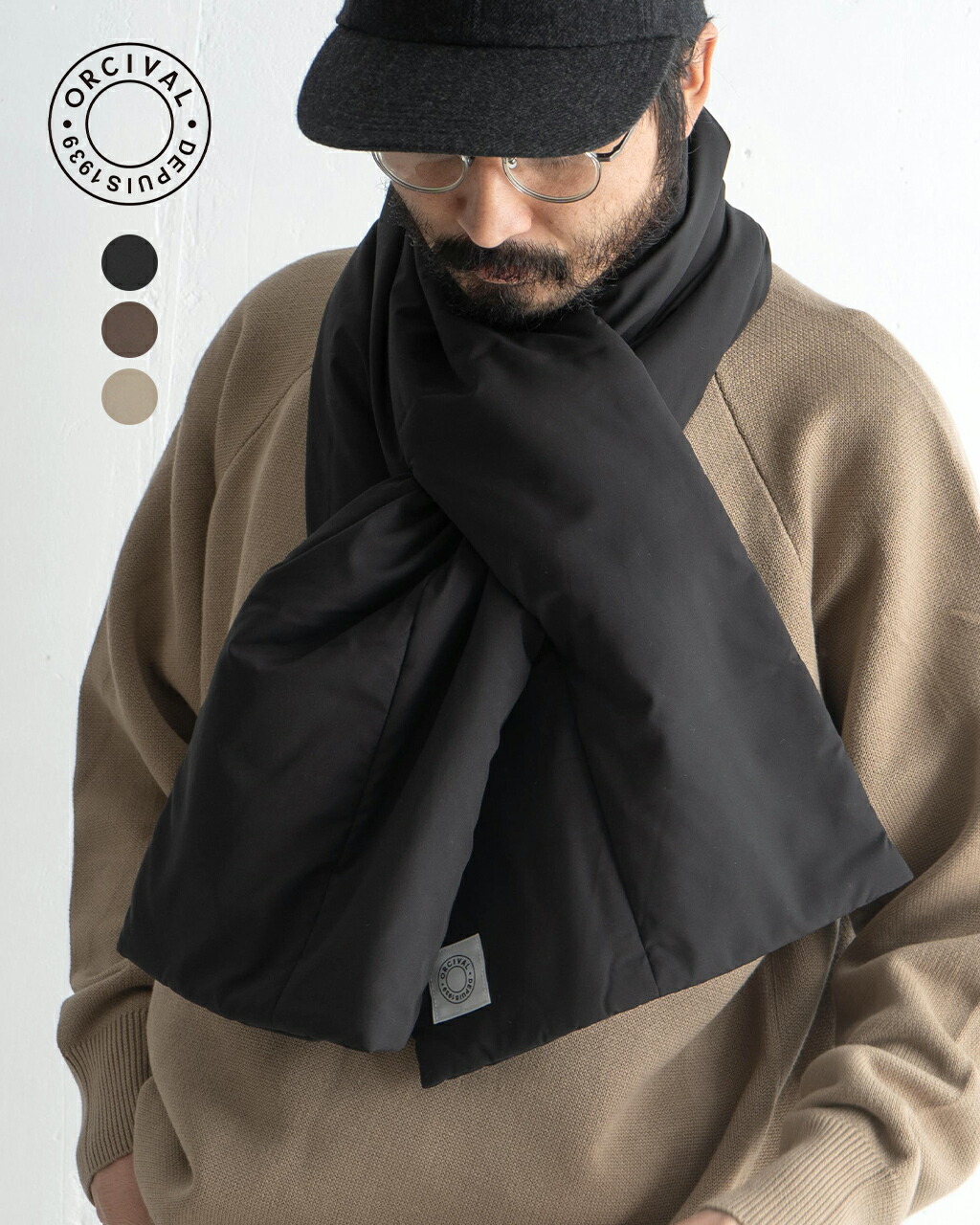 【楽天市場】【土日祝も発送】オーシバル オーチバル ORCIVAL パディット スカーフ Brushed Taffeta Padded ...