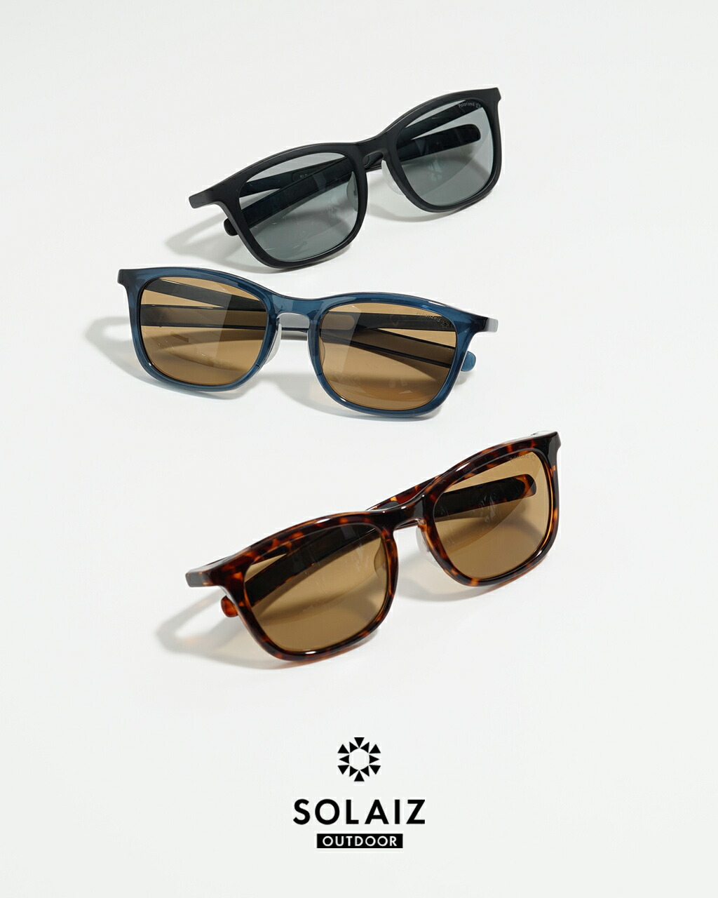 【楽天市場】ソライズ SOLAIZ 偏光サングラス アウトドア OUTDOOR USE ウェリントンモデル ブラック ブラウン ブルー 黒 茶 青 メンズ レディース SLD-003 ...