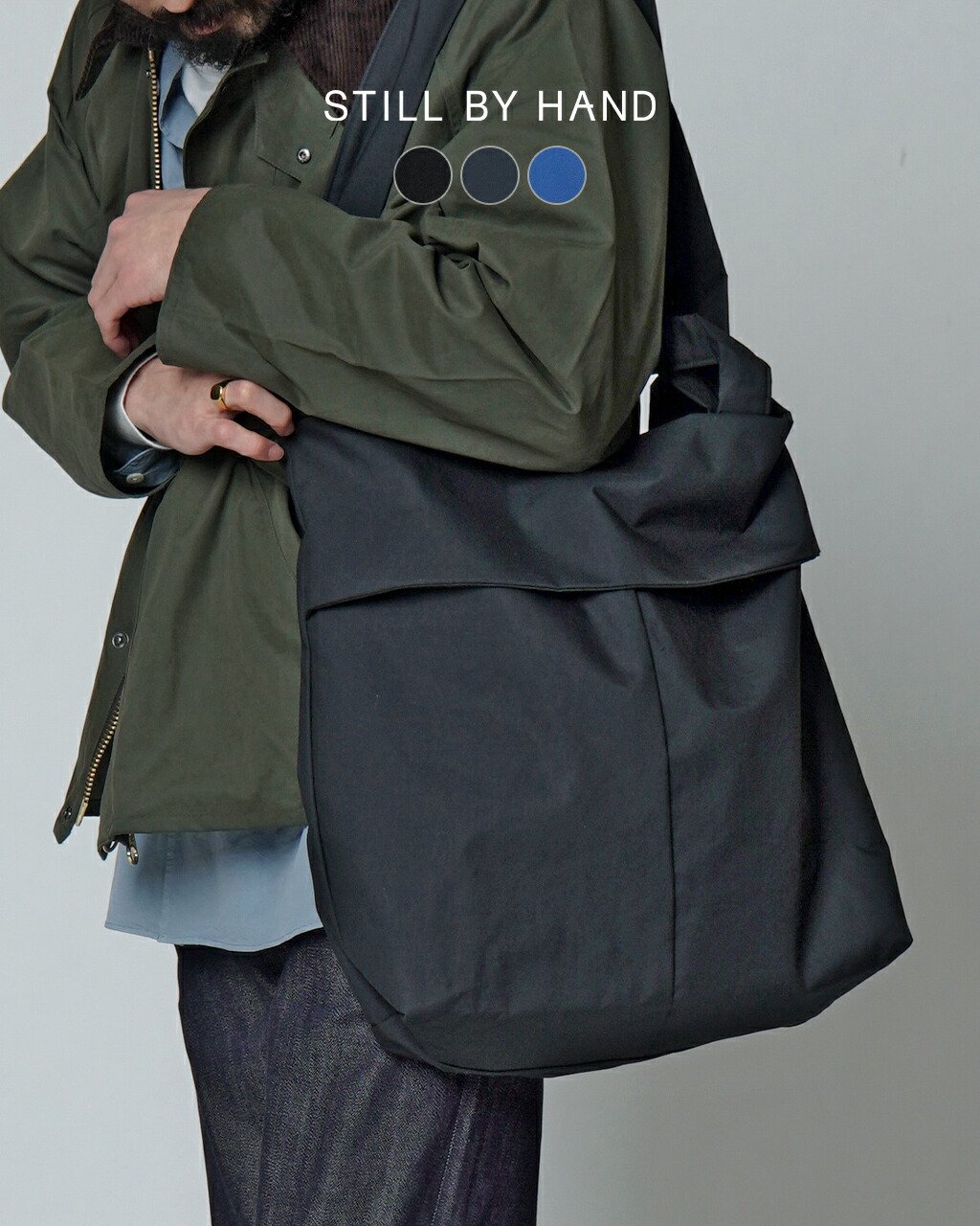 【楽天市場】スティルバイハンド STILL BY HAND ショルダーバッグ A3 サコッシュ 鞄 ブルー ネイビー ブラック 青 紺 黒 メンズ レディース GD02241【送料無料 ...