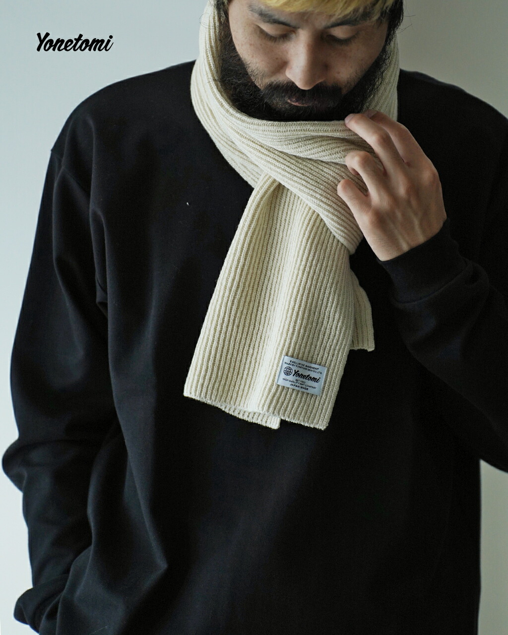 【楽天市場】ヨネトミ Yonetomi リジッドカシミヤマフラー ユニセックス RIGID CASHMERE MUFFLER 小物 ギフト 96-250-002 1011 xp10 cpn10 ...