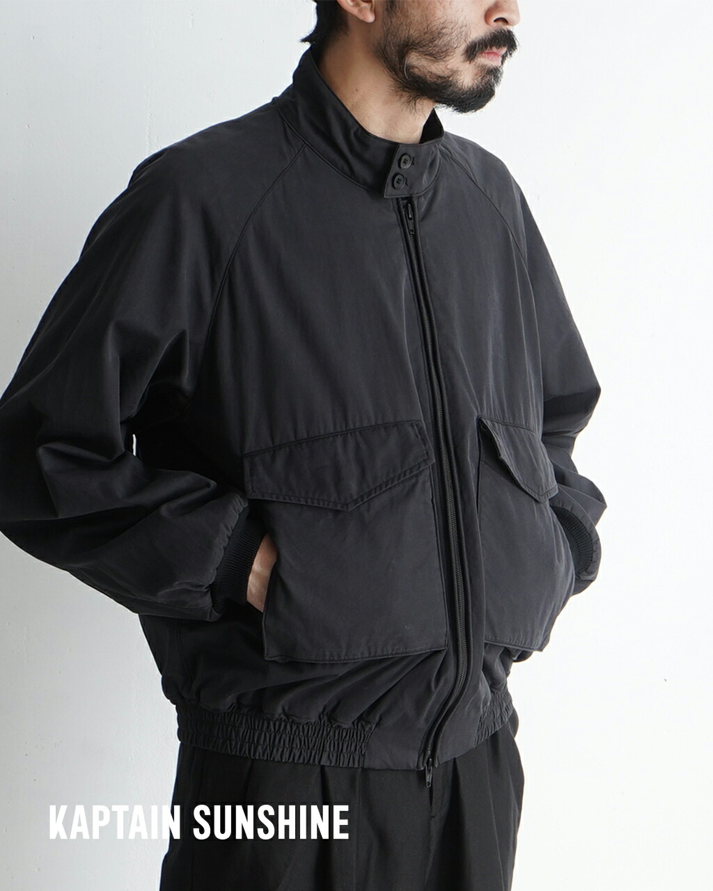 【楽天市場】キャプテンサンシャイン KAPTAIN SUNSHINE フライトジャケット C-Gaba WEP G-8 ゴンズ メンズ ブルゾン ネイビー KS25SJK01 0112 ...