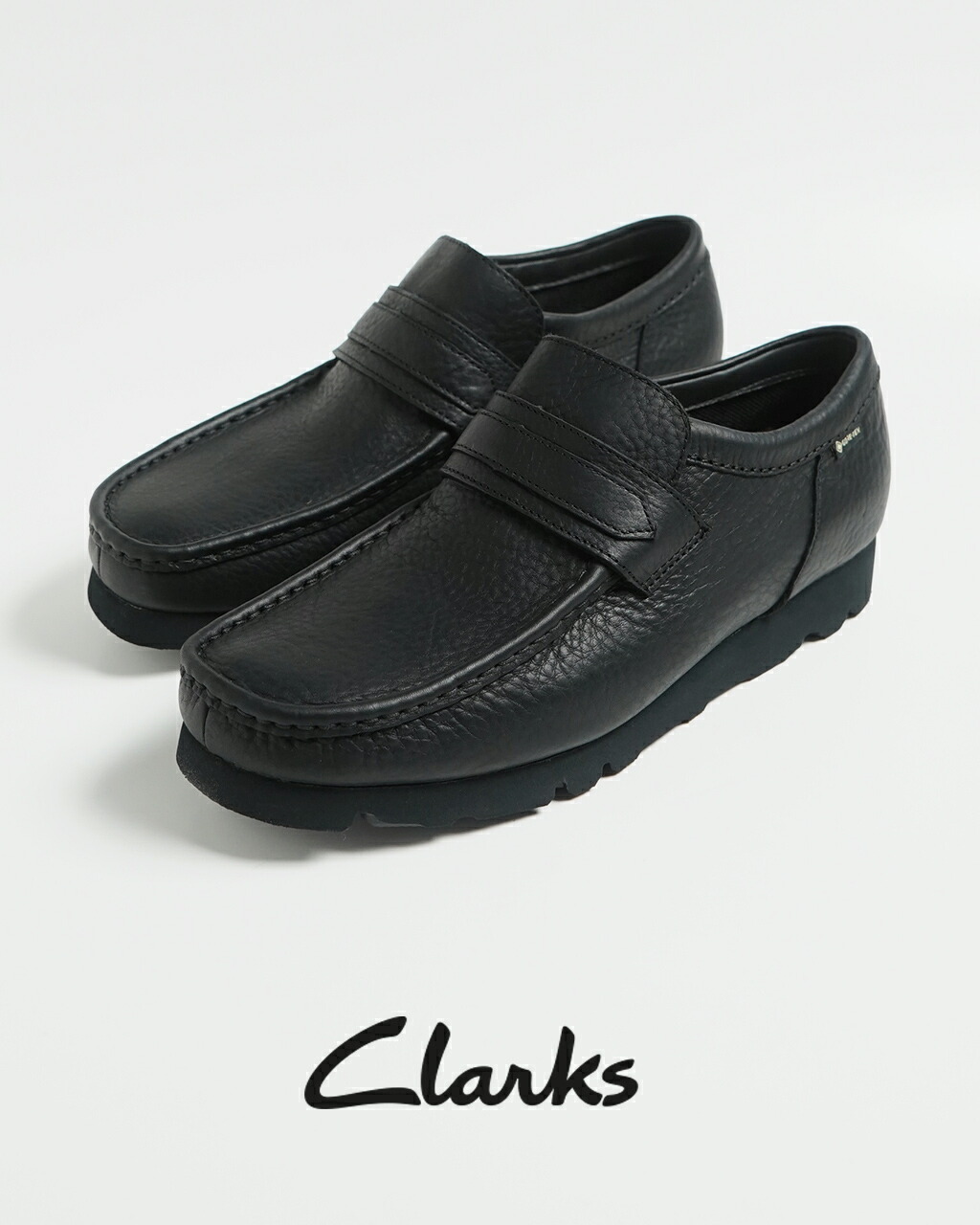 【楽天市場】クラークス Clarks ワラローファー ゴアテックス メンズ WallaLoaferGTX 革靴 レザーシューズ ブラック 黒 26178185 0220：Crouka LR ...