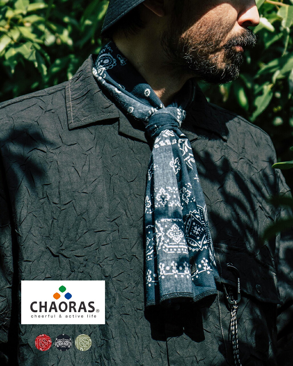 【楽天市場】チャオラス CHAORAS 【バンダナ柄】スポーツてぬぐい 手ぬぐい スカーフ 登山 アウトドア メンズ レディース 軽量・速乾 ...