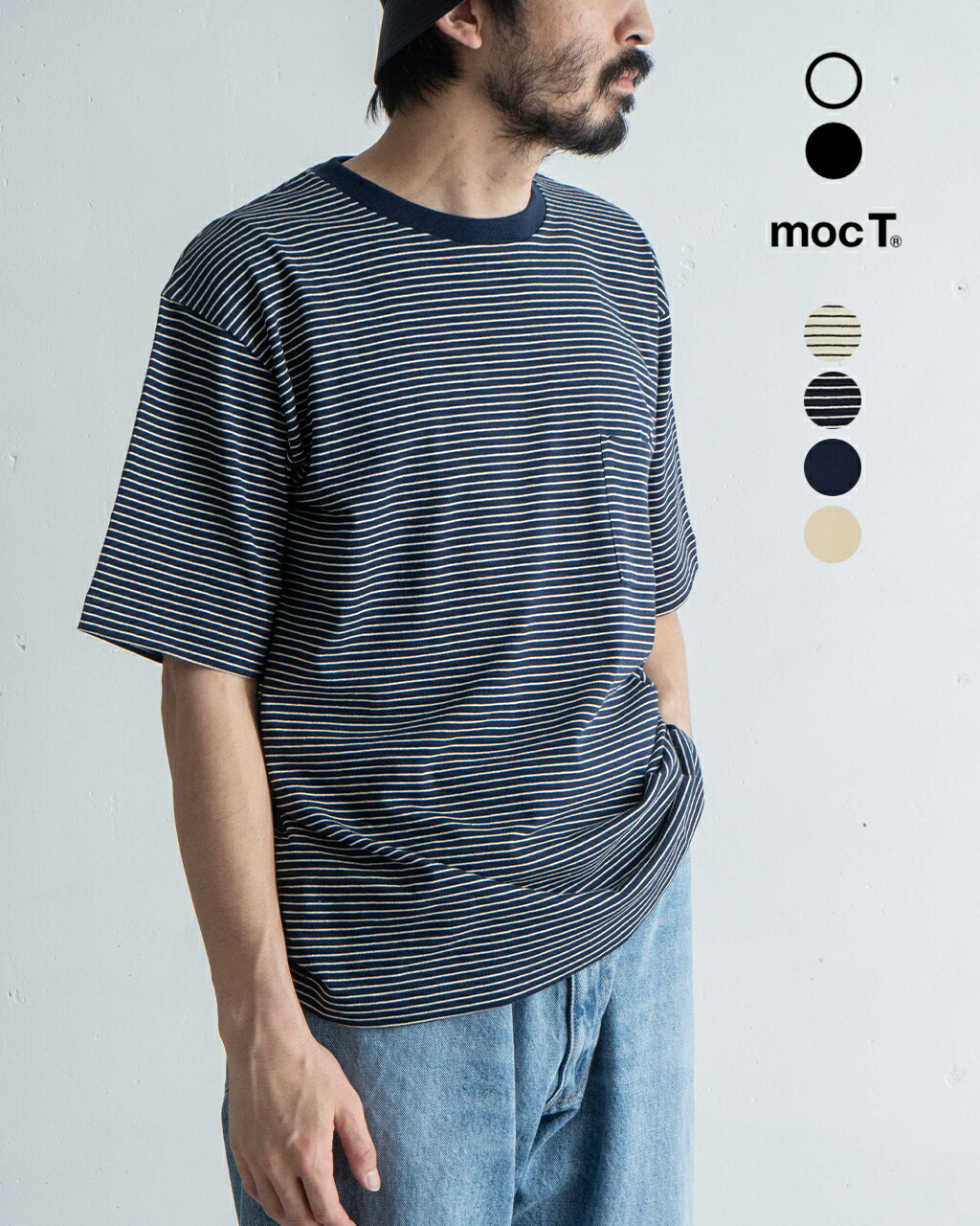 【楽天市場】早得24h限定ポイント10倍！モクティ mocT ジャージー クルーネック 半袖Tシャツ メンズ BD JERSEY CREW ...