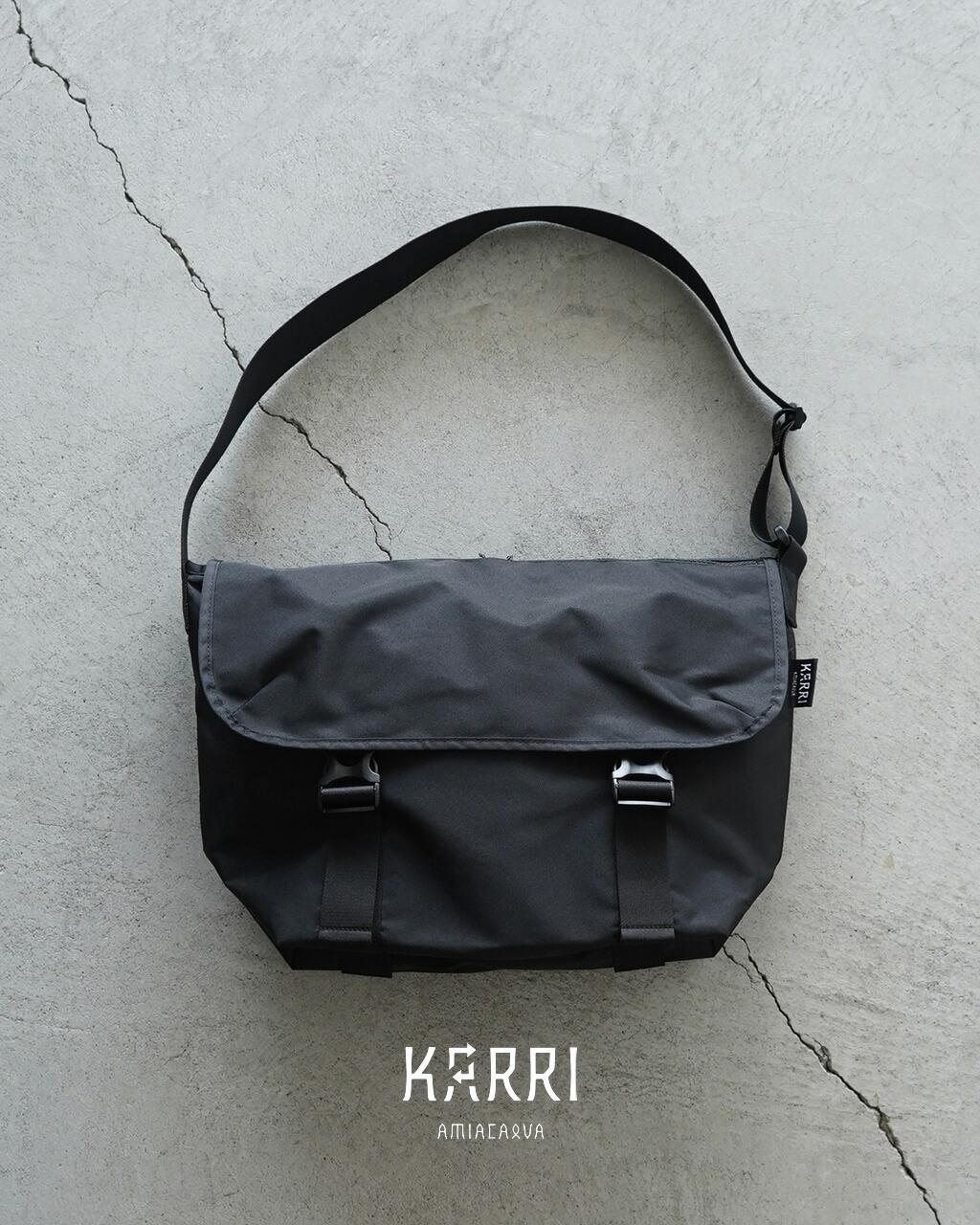 【楽天市場】カリ アミアカルヴァ KARRI AMIACALVA リサイクル コーデュラ ポリエステル メッセンジャーバッグ(M ...
