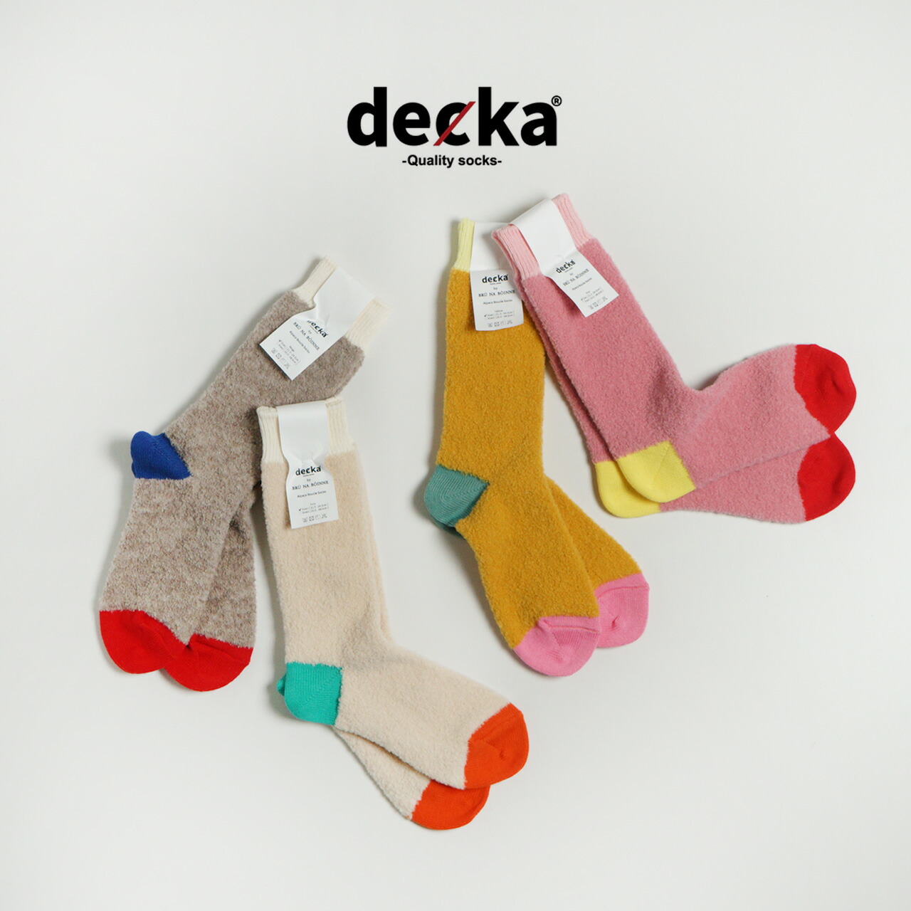 【楽天市場】デカクオリティソックス decka Quality socks アルパカ ブークレ ソックス Alpaca Boucle ...