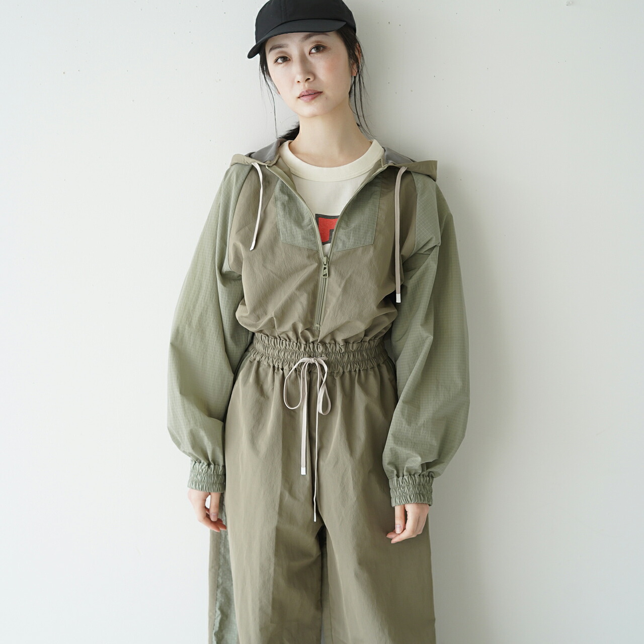 【楽天市場】エフシーイー F/CE. フード ボイラー スーツ HOODED BOILER SUIT オールインワン レディース FSU03231U0002【送料無料】0324：Crouka／クローカ