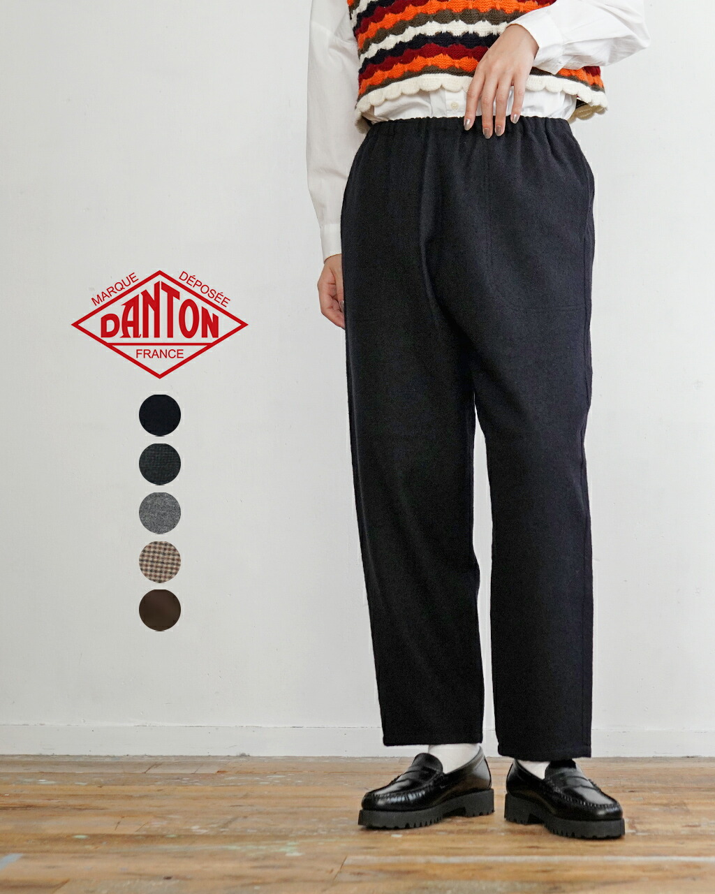 【楽天市場】【一部SALE！20%OFF】ダントン DANTON イージーパンツ EASY PANTS レディース JD-2540WRF0629【クーポン対象外】：Crouka／クローカ