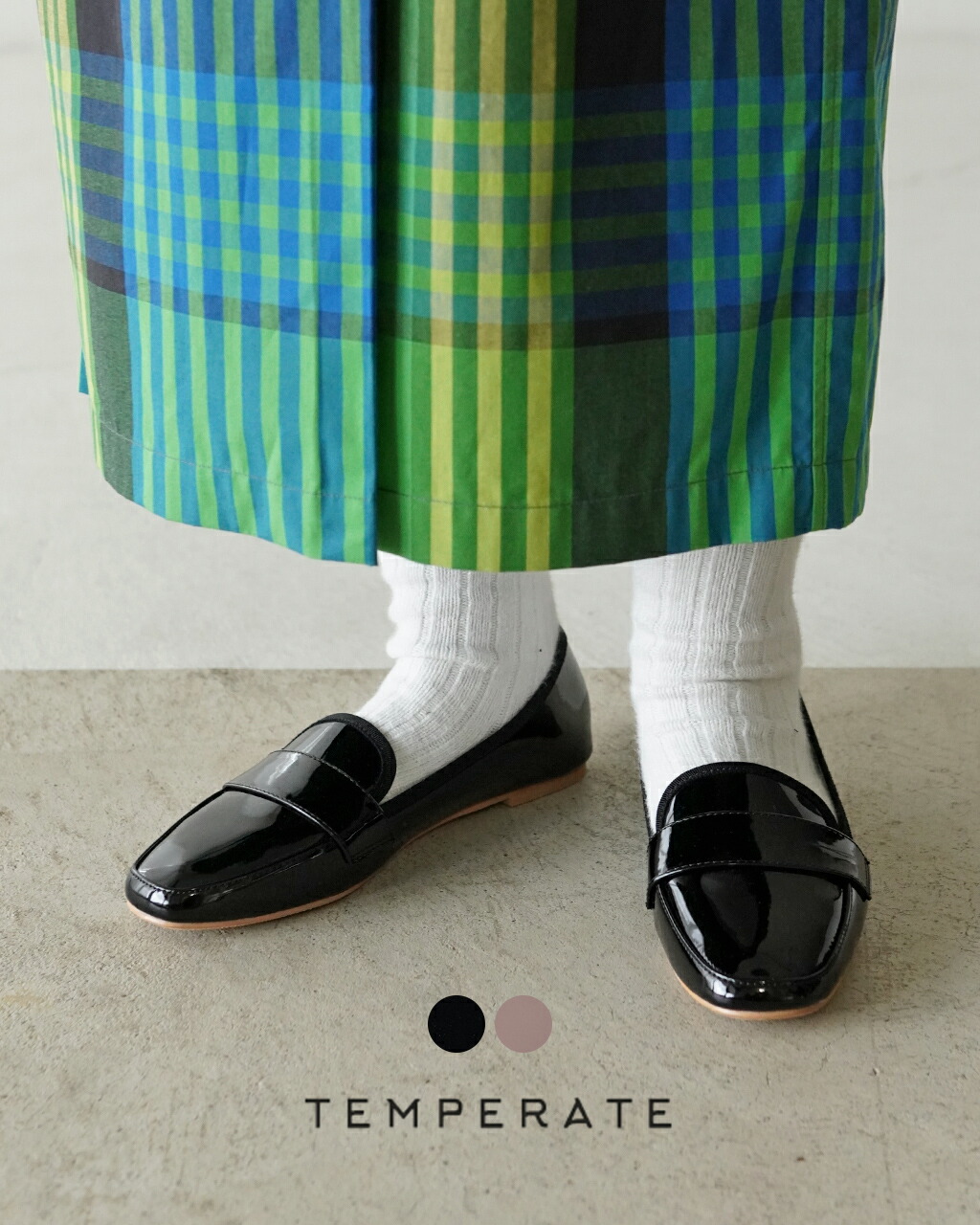 【楽天市場】テンパレイト TEMPERATE ウタ UTA エナメル ローファー スリッポン ポータブル シューズ 携帯 ポーチ付属 生活防水 レディース 【送料無料】0408：Crouka／クローカ