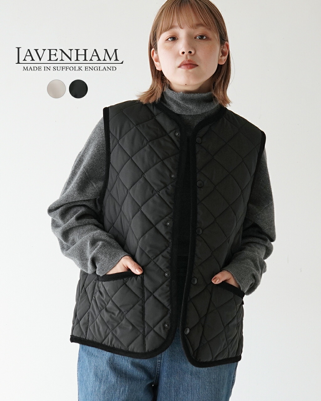 【楽天市場】ラベンハム LAVENHAM コクーン ソーンハム ウィメンズ COCOON THORNHAM WOMENS キルティング ベスト レディース LV101250610 ps30 ...
