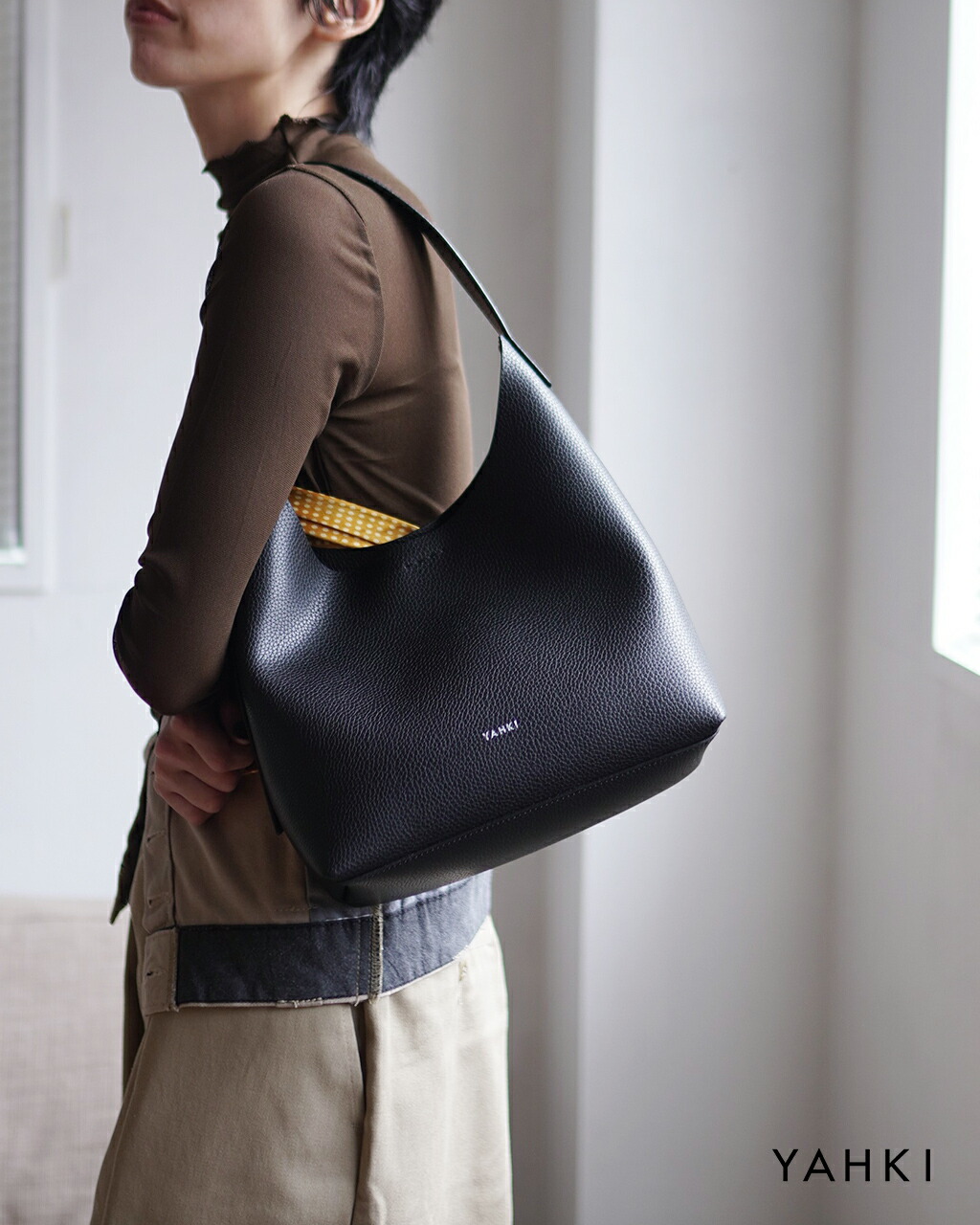 【楽天市場】ヤーキ YAHKI シュリンク ソフト W フェイス レディース SHRINK SOFT W FACE ハンドバッグ ショルダー 2WAY 肩掛け 鞄 YH-738 0722 ...