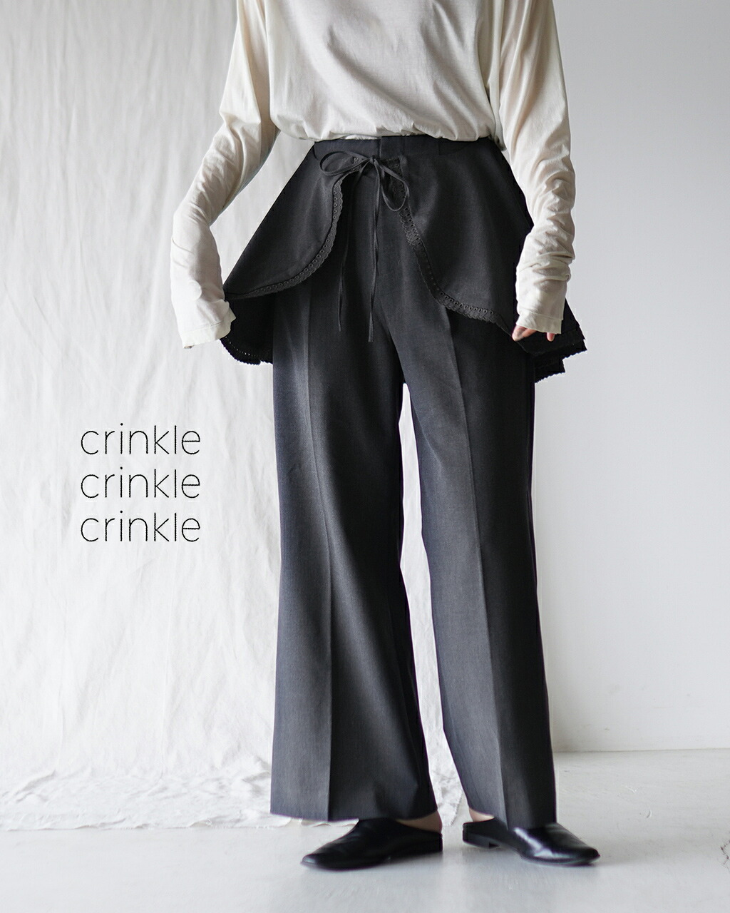 【楽天市場】クリンクル クリンクル クリンクル crinkle crinkle crinkle スカラップ ケープ セット 2WAY ワイド ...
