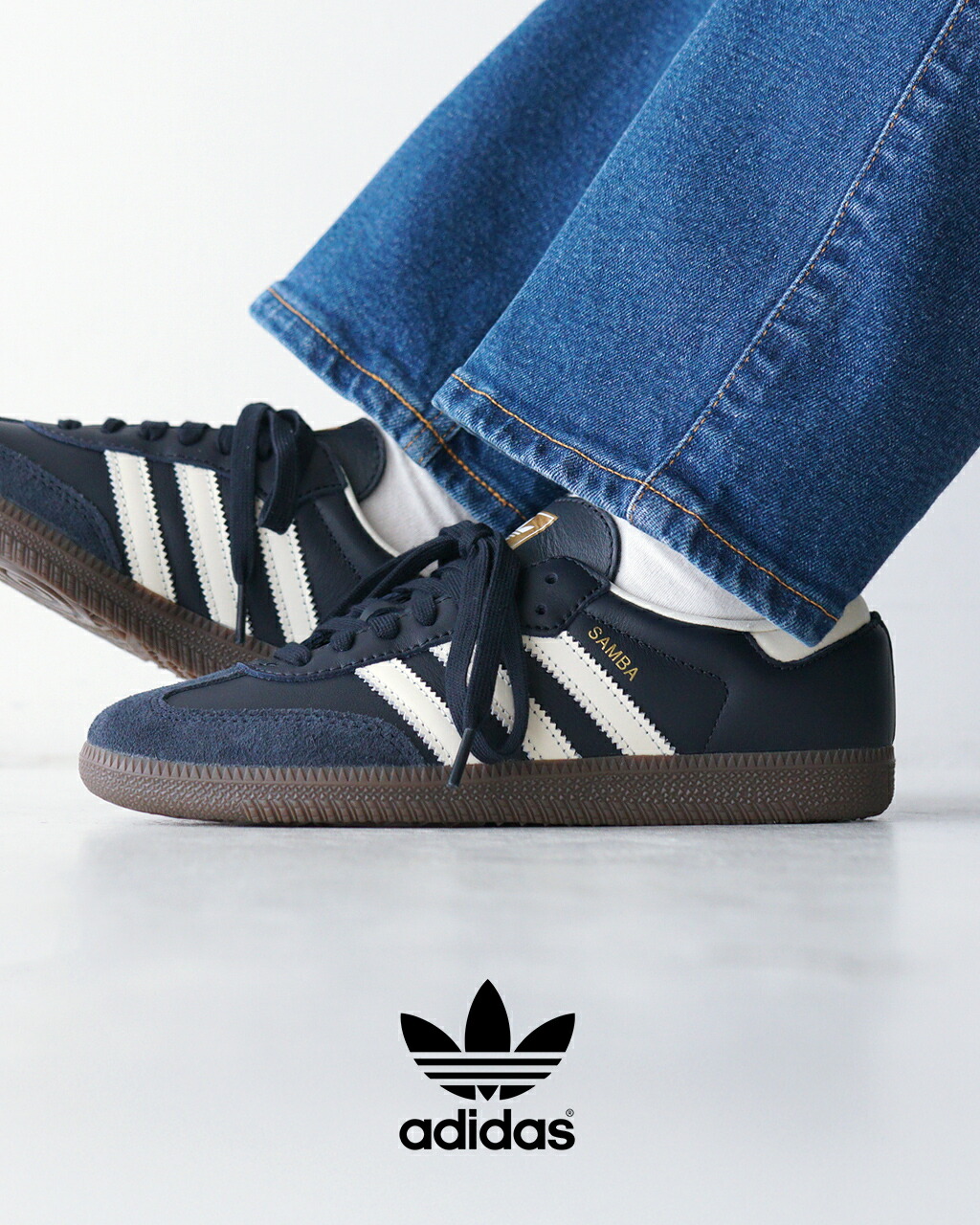 【楽天市場】アディダス オリジナルス adidas originals サンバ OG スニーカー レディース メンズ SAMBA OG ローカット レースアップ シューズ 靴 ネイビー ...