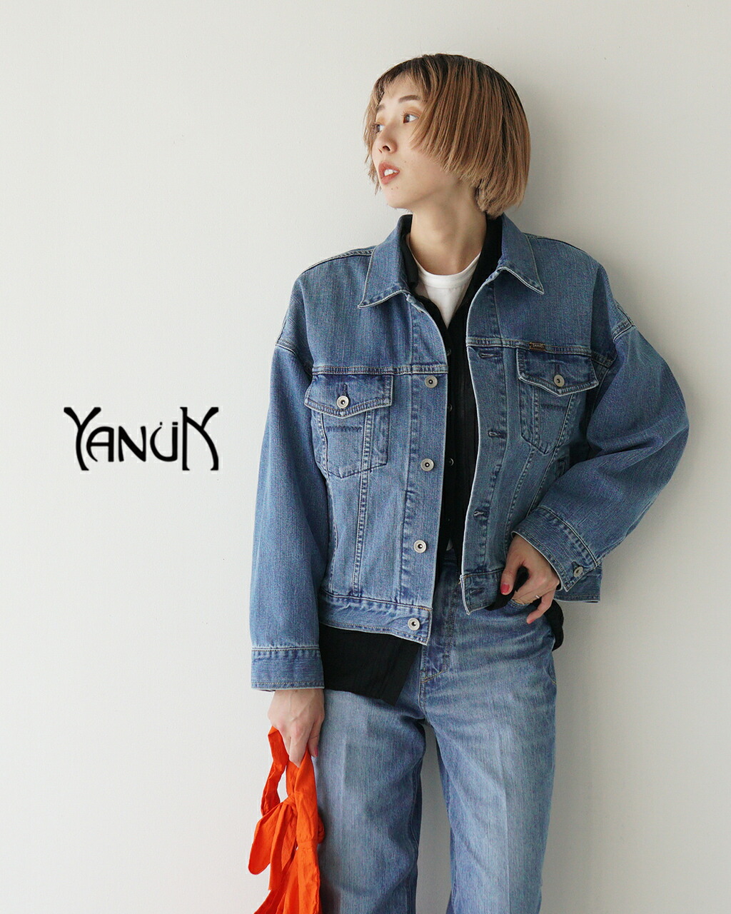 【楽天市場】早得24h限定ポイント10倍！ヤヌーク YANUK ジーンジャケット レディース Jean Jacket デニム Gジャン ...