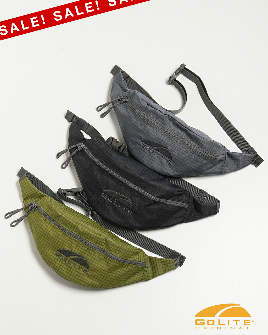 【楽天市場】\GW限定！ポイント10倍／ゴーライト GOLITE ボディバッグ ウエストバッグ クリング ウルトラグリッド レディース メンズ ...