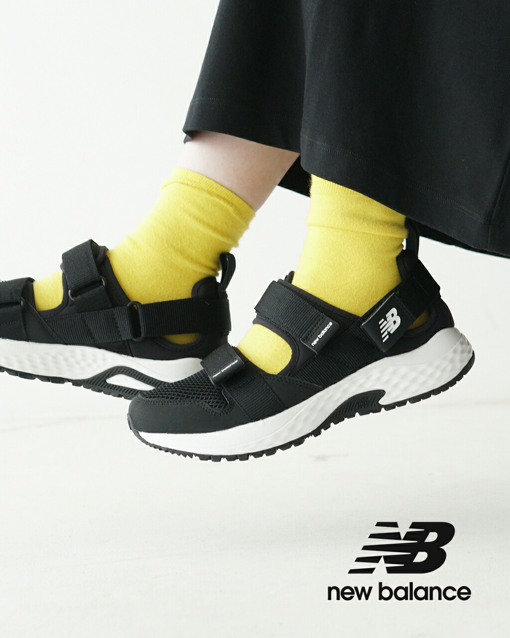 【楽天市場】ニューバランス new balance フレッシュフォーム スポーツサンダル ベルトサンダル メッシュ レディース ブラック ...