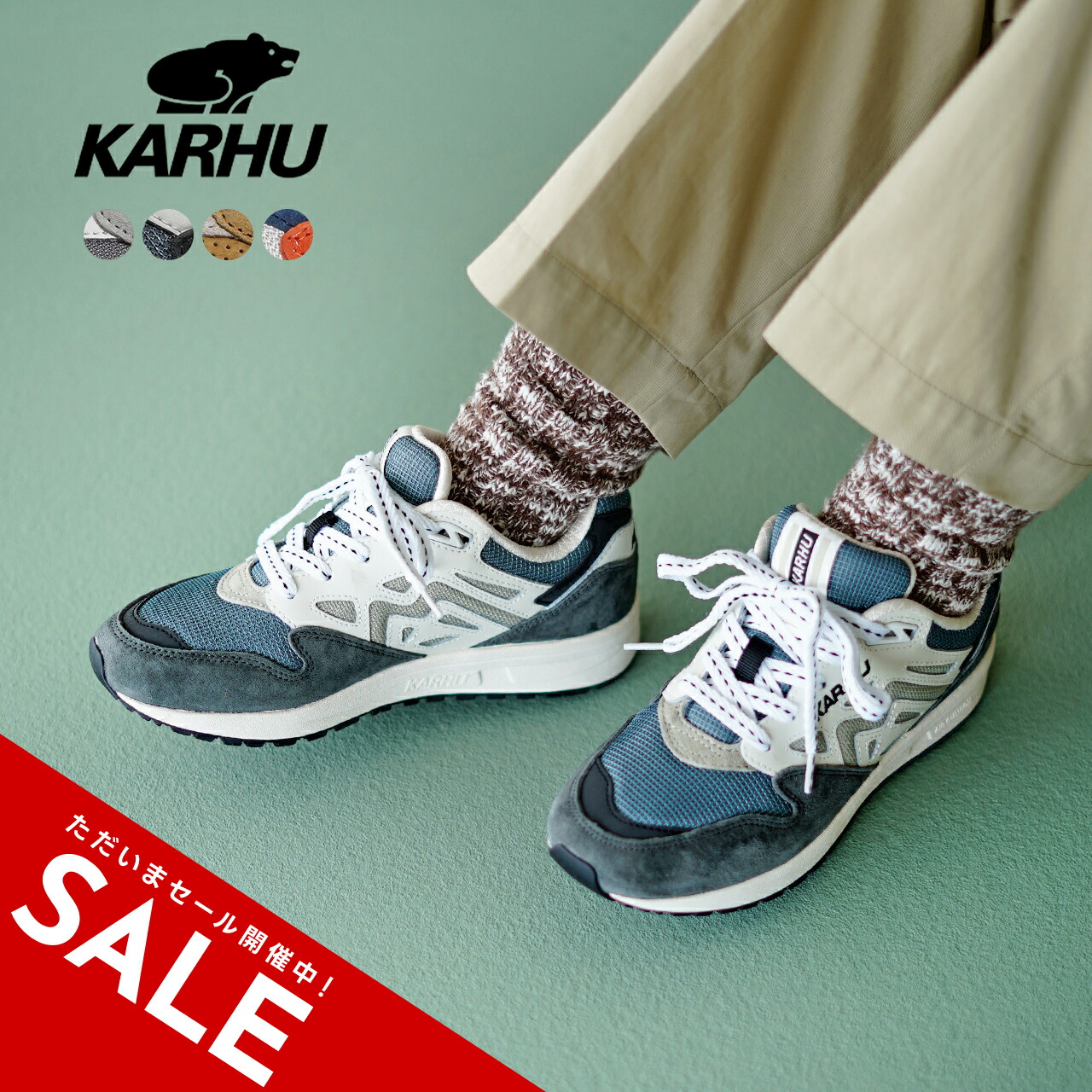【楽天市場】【SALE！50%OFF】カルフ KARHU レガシー 96 LEGACY 96 スウェード メッシュ スニーカー レディース ...