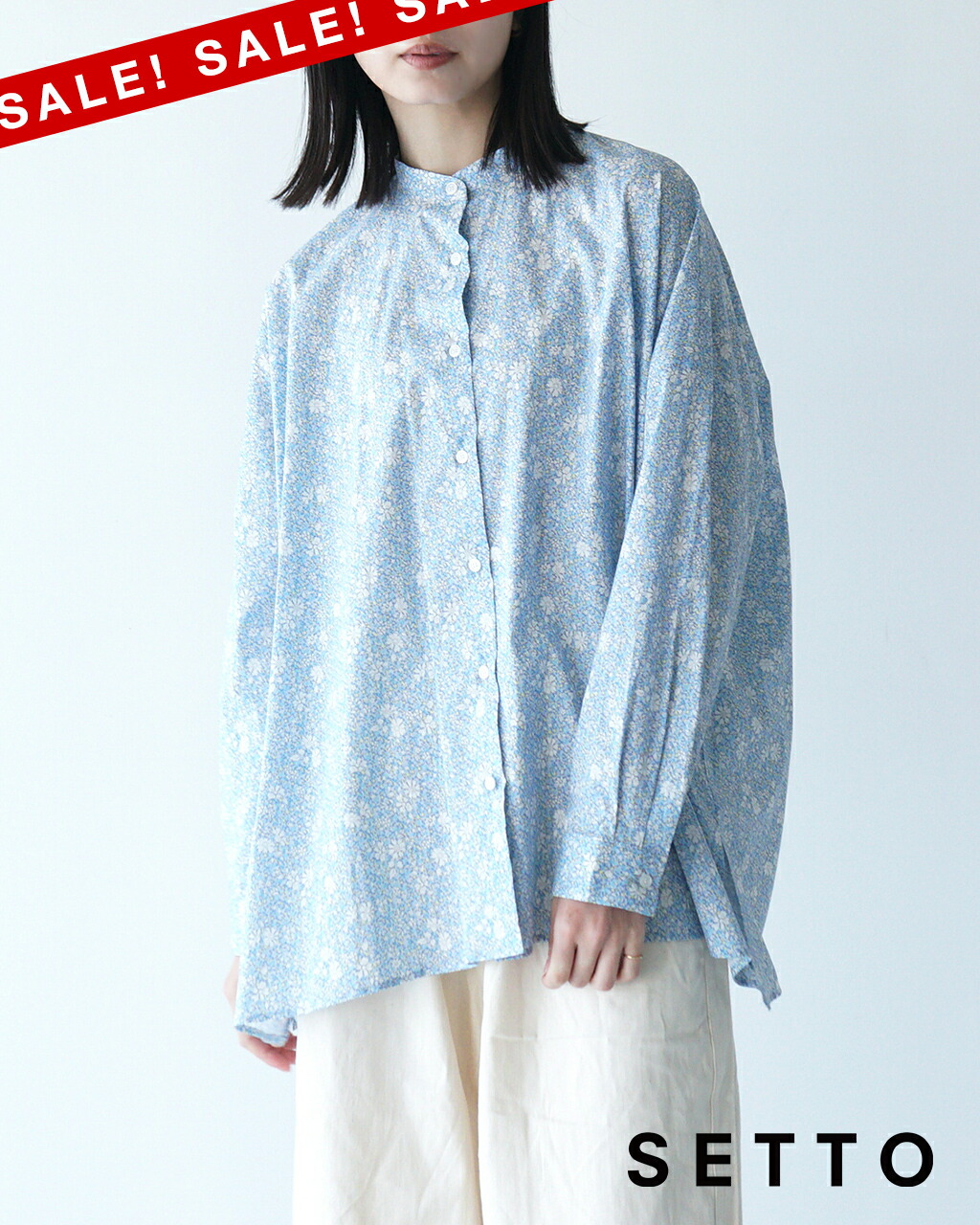 【楽天市場】【SALE！20%OFF】セット SETTO リバティファームズシャツ レディース LIBERTY FARMS SHIRT ...