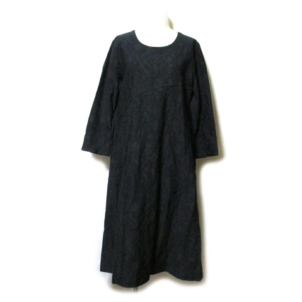 【楽天市場】美品 Vintage INTERLINEAIRE ヴィンテージ オールド アンテルリネエール Aライン刺繍ロングワンピース (黒 ...