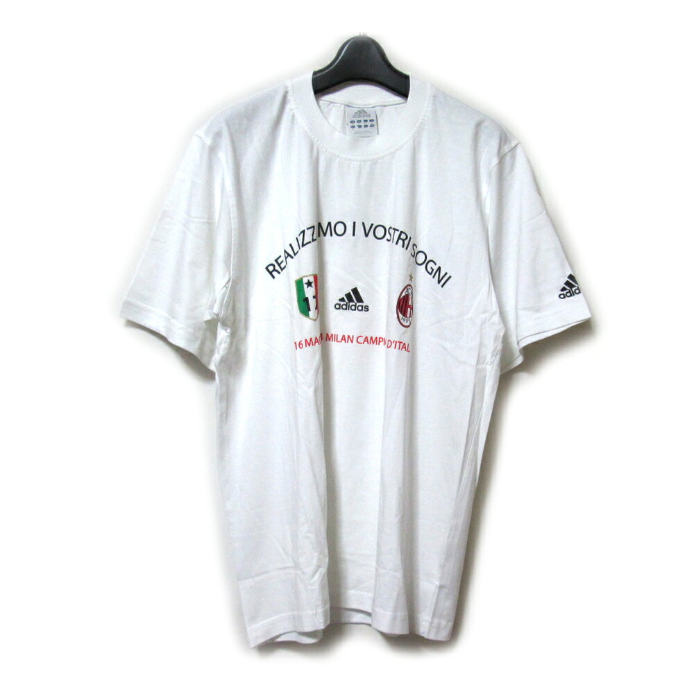 【楽天市場】デッドストック Vintage adidas ヴィンテージ アディダス 「M」 限定 2000年 ACミラン優勝記念Tシャツ ...