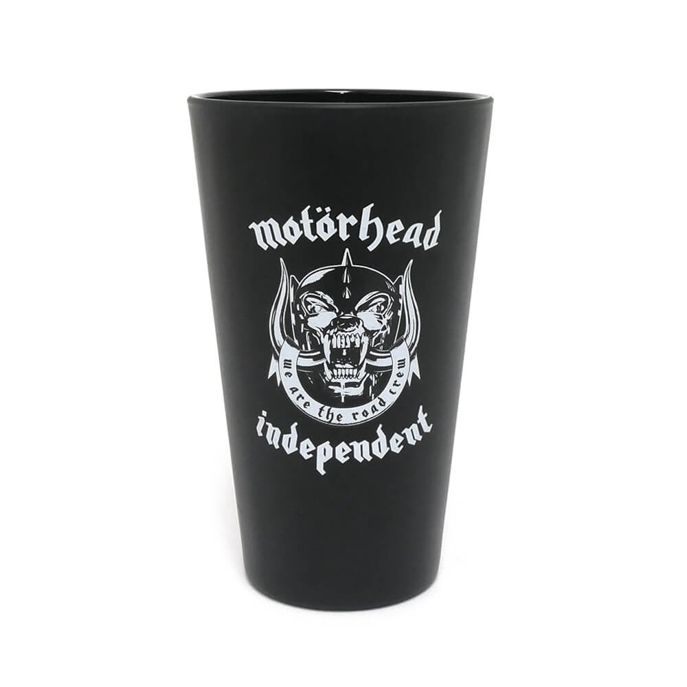 【楽天市場】INDEPENDENT GLASS インディペンデント グラス MOTORHEAD WARPIG PINT GLASS BLACK ...