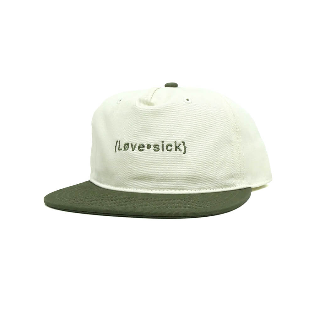 【楽天市場】LOVESICK CAP ラブシック キャップ LOGO OLIVE/SAND スケートボード スケボー：スケートボードの ...