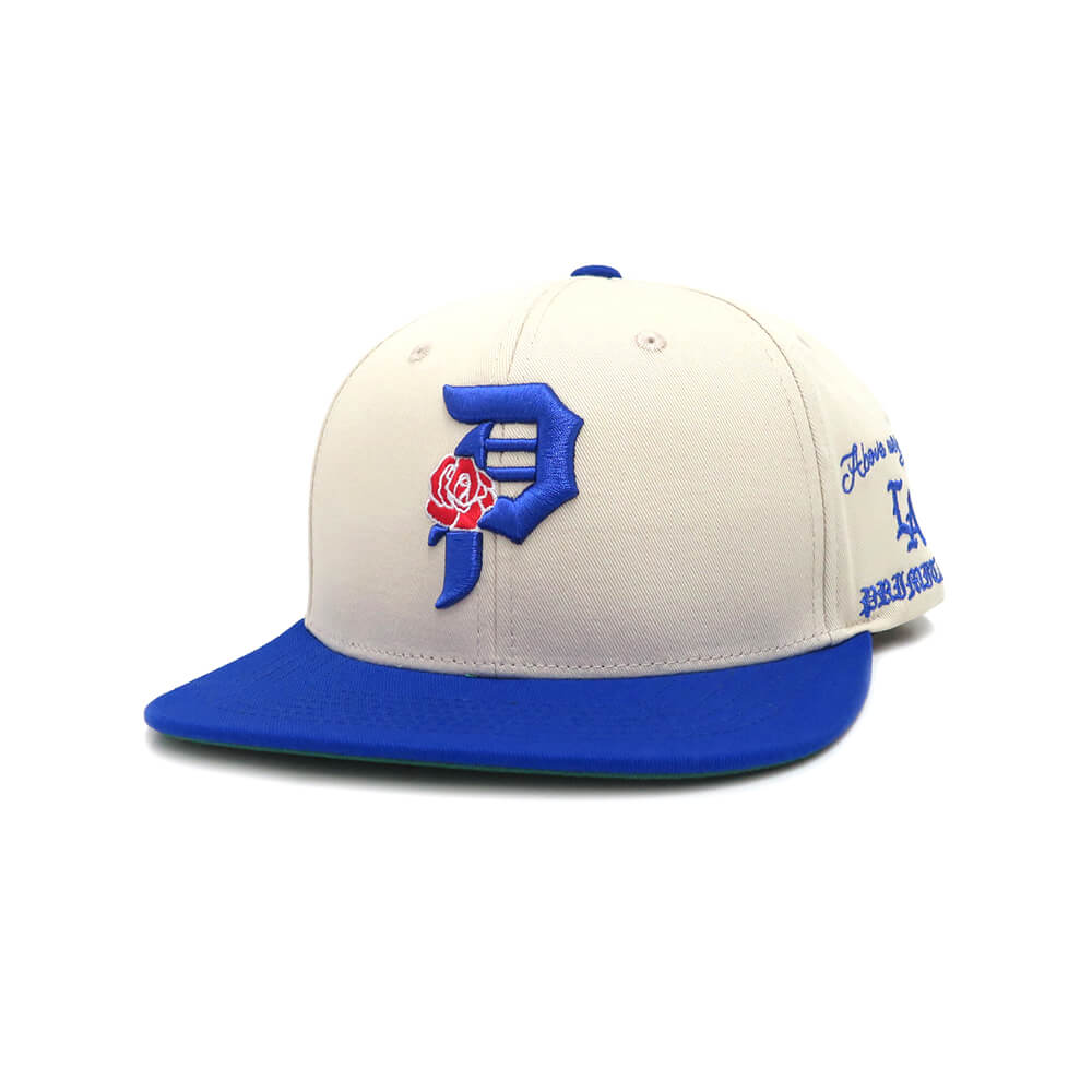【楽天市場】PRIMITIVE CAP プリミティブ キャップ CHAMPS SNAPBACK CREAM/BLUE スケートボード スケボー ...