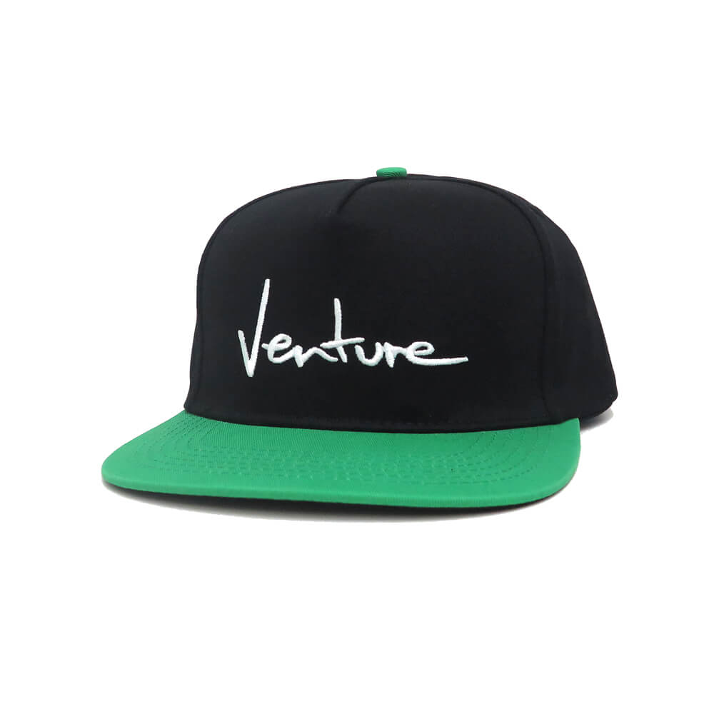 【楽天市場】VENTURE CAP ベンチャー キャップ BASIC '92 SNAPBACK BLACK/GREEN スケートボード ...