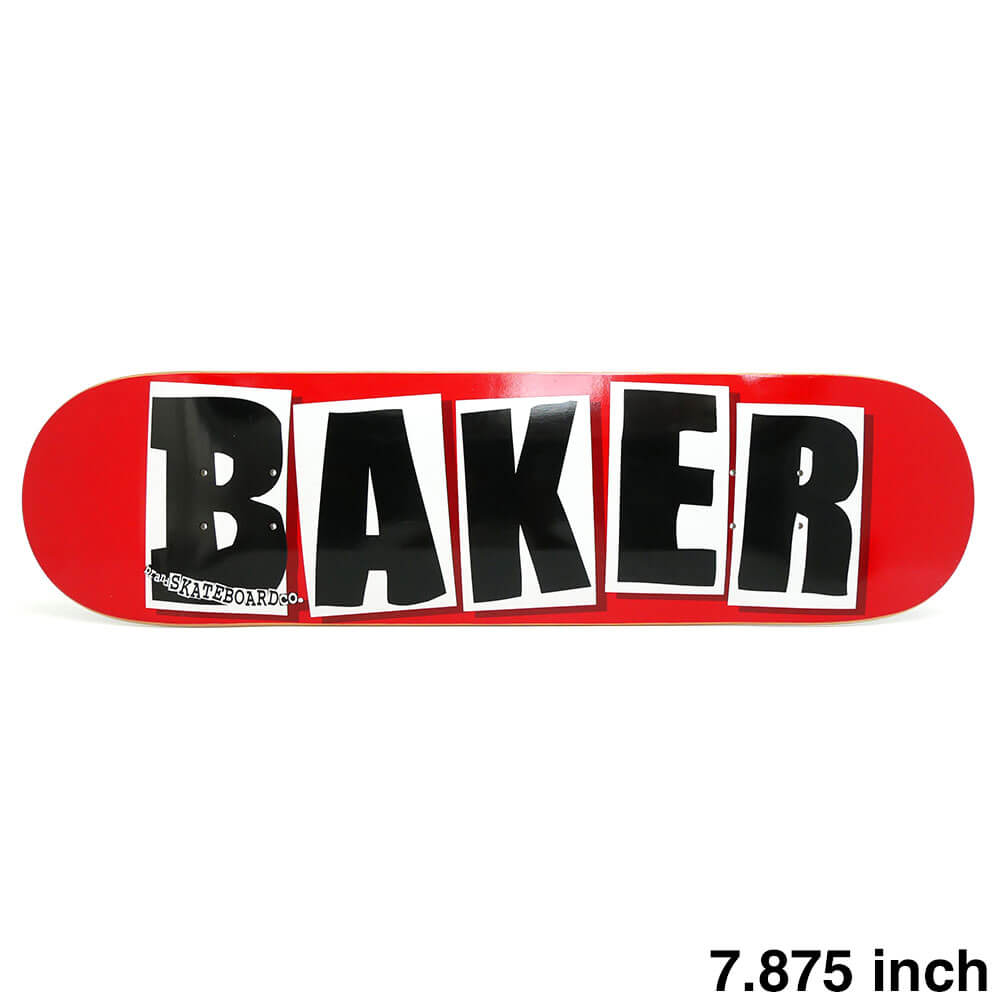 【楽天市場】BAKER DECK ベイカー デッキ TEAM BRAND LOGO RED/BLACK 7.875 スケートボード スケボー ...