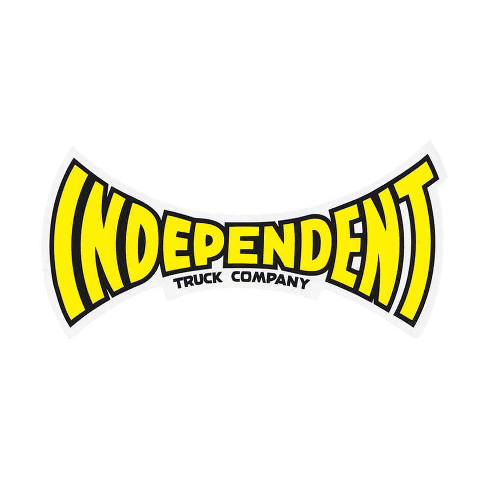 【楽天市場】INDEPENDENT STICKER インディペンデント ステッカー SPAN LOGO YELLOW スケートボード スケボー ...
