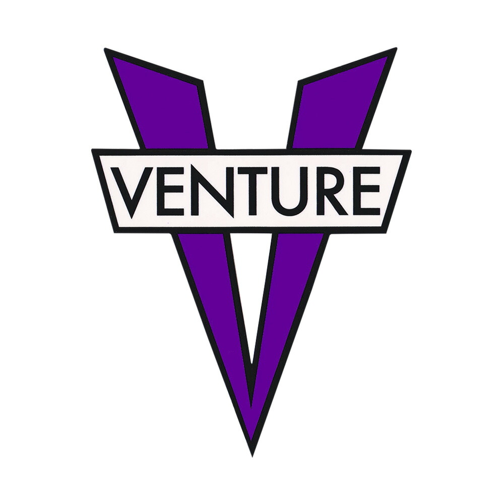 【楽天市場】VENTURE STICKER ベンチャー ステッカー V DIE CUT MEDIUM PURPLE スケートボード スケボー ...