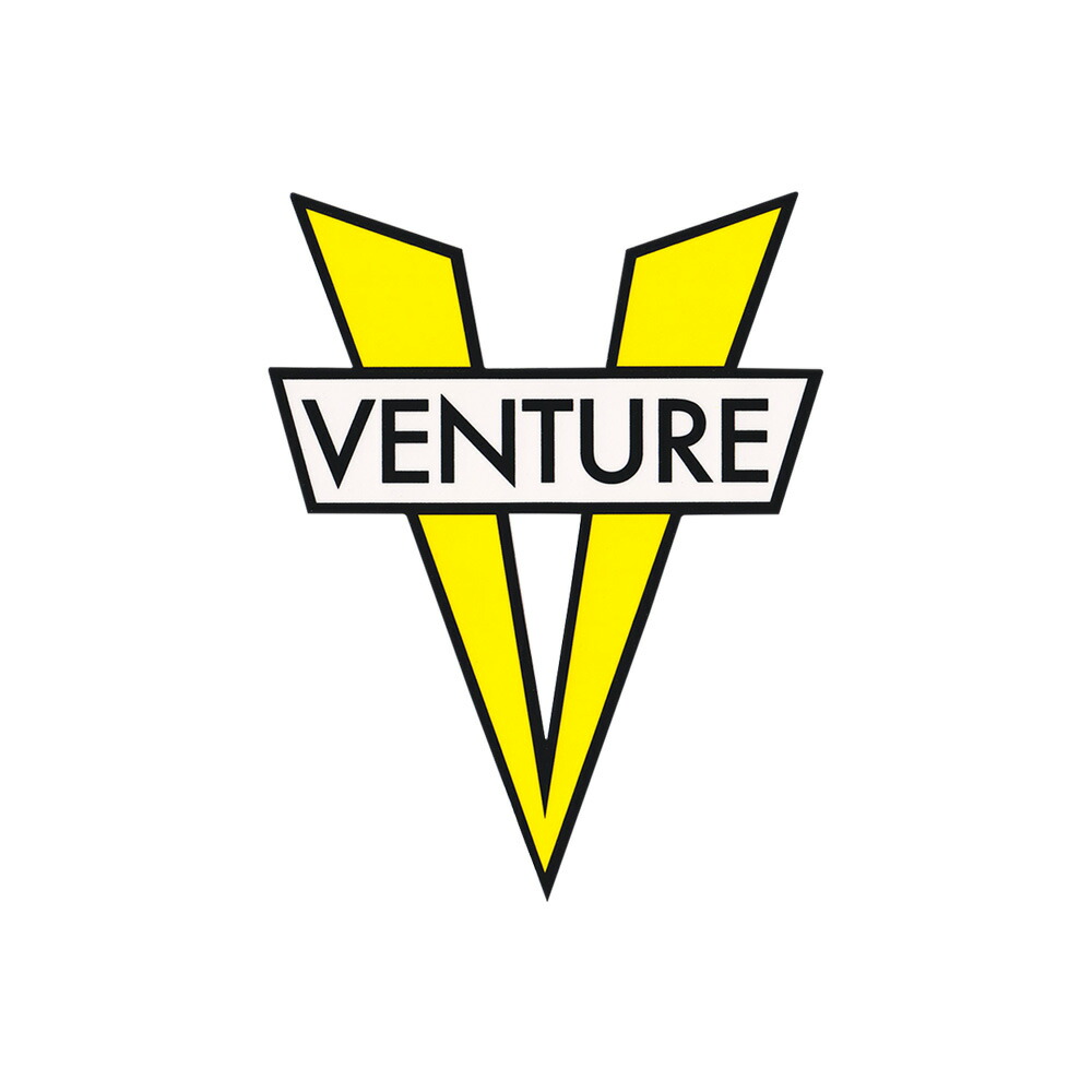 【楽天市場】VENTURE STICKER ベンチャー ステッカー V DIE CUT SMALL YELLOW スケートボード スケボー ...