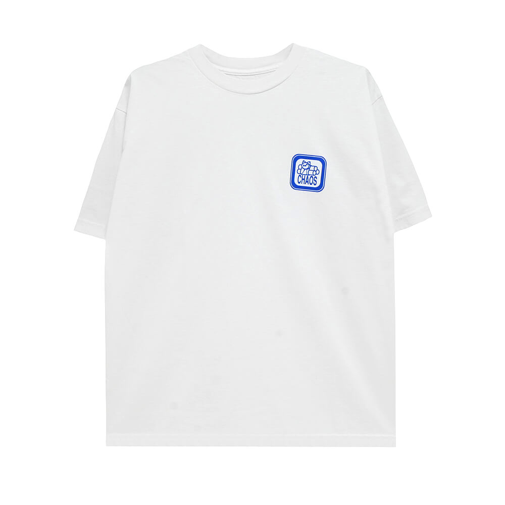 【楽天市場】411VM T-SHIRT フォーワンワンビデオマガジン Tシャツ CHAOS GARMENT WHITE スケートボード ...