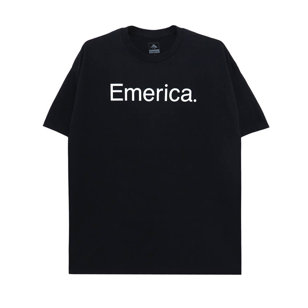 【楽天市場】EMERICA T-SHIRT エメリカ Tシャツ PURE BLACK スケートボード スケボー：スケートボードの ...