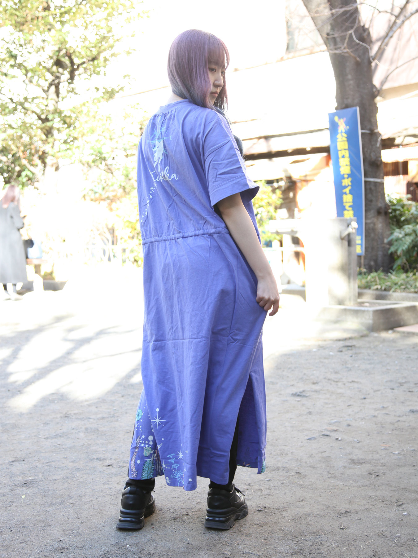 【楽天市場】＜送料無料＞【黒菟華】“クジラと泳ぐ菟”総刺繍 半袖ワンピース ｜ ワンピ ロング丈 ロングワンピ 通販 レディース 女性用 春 ...