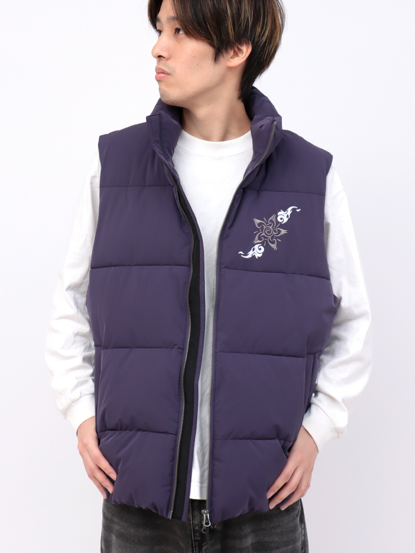 【楽天市場】【雅結】トライバル 桜 刺繍 中綿入り ベスト ｜ 和柄 アウター 中綿ベスト 通販 秋 秋服 冬 冬服 春 春服 メンズ レディース ユニセックス 白 ホワイト 黒 ブラック 紫 ...