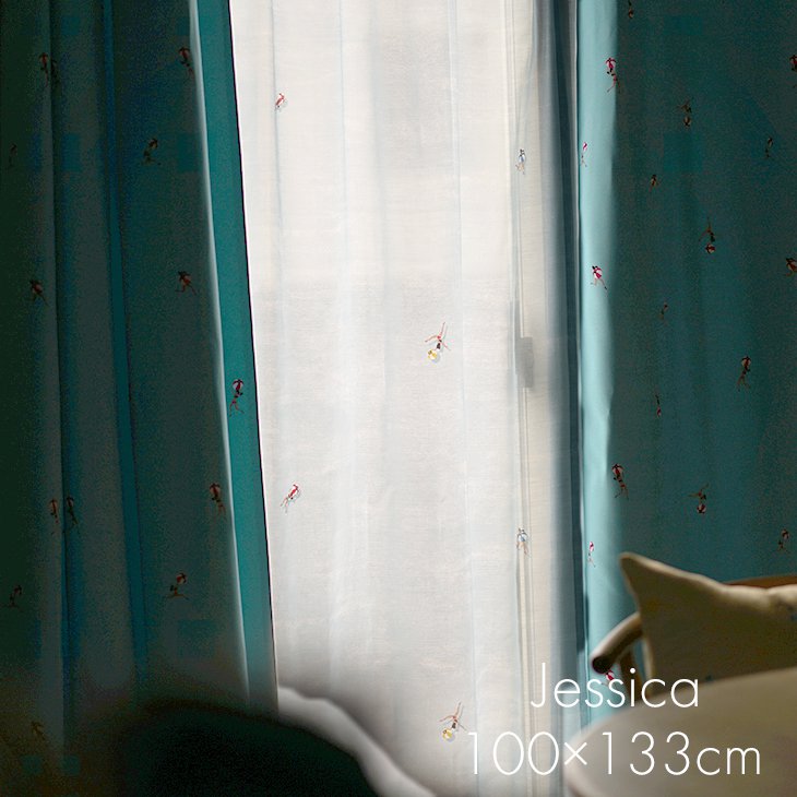 【楽天市場】[アウトレット] 北欧 レース カーテン JESSICA VOILE/ジェシカボイル 100×133cm 1枚入DL13 日本製 ...