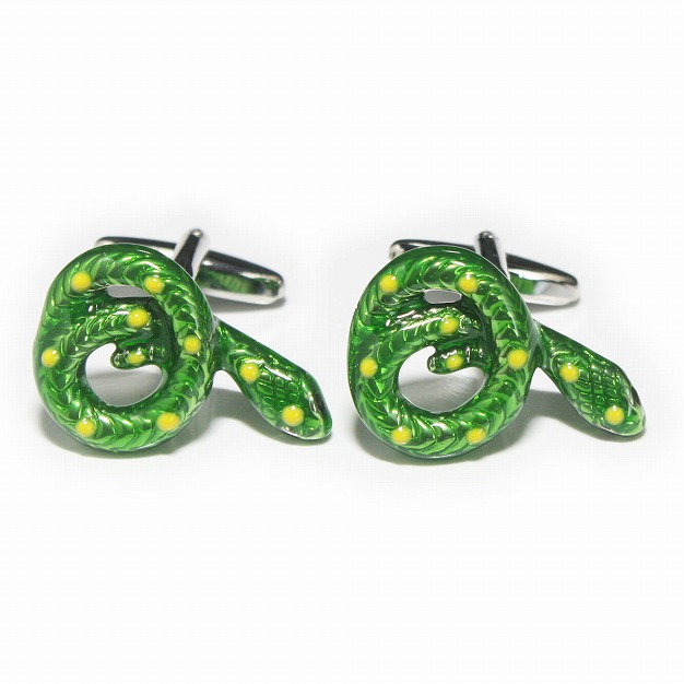 【楽天市場】鎌倉カフス工房 グリーンスネークカフスボタン・カフリンクス メンズ cf1605 結婚式 旦那 プレゼント ギフト 彼氏 父の日 ...