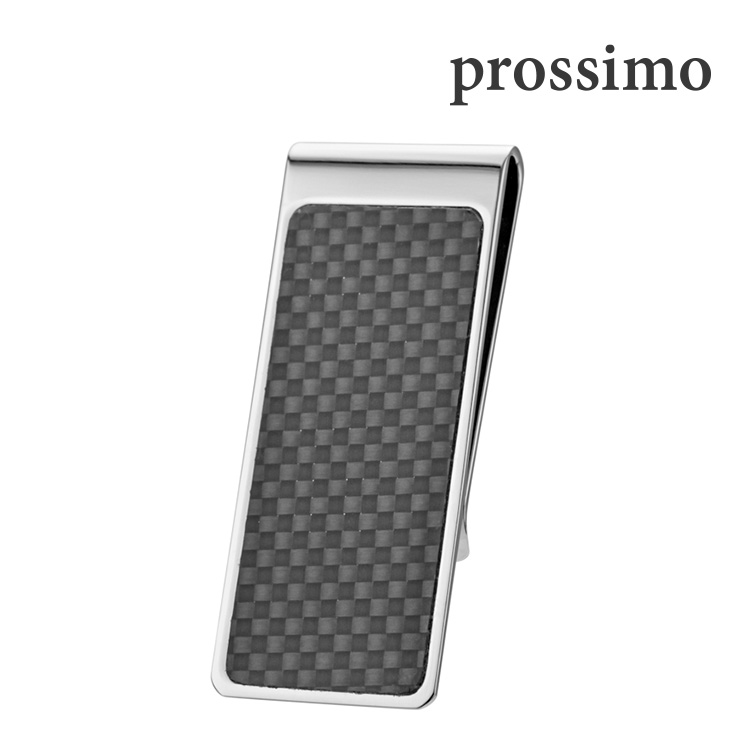 【楽天市場】【prossimo】マネークリップ カーボン シルバーマネークリップ メンズ 極薄 札ばさみ 誕生日 ギフト プレゼント 就職祝い ...