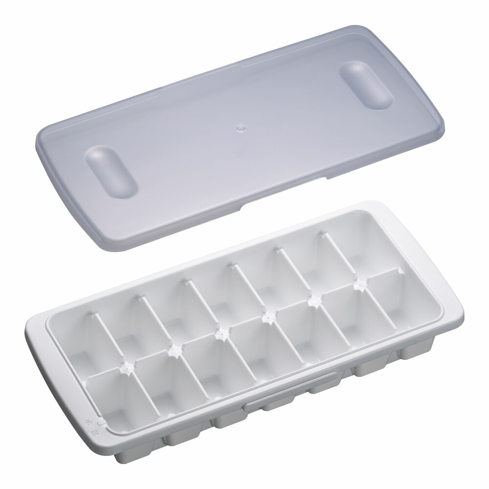 【楽天市場】フタ付 アイストレー L-14 14ヶ取 FAI-F1[関連：アスベル 日本製 氷用品 冷凍 製氷グッズ 製氷トレー キューブ ...